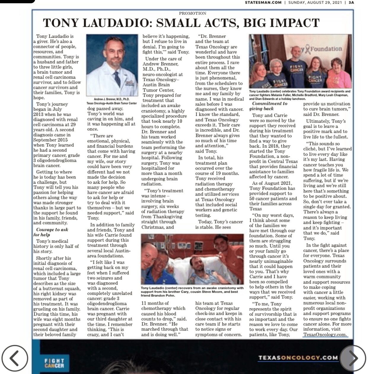 Meet Tony Laudadio of Tony Foundation – Voyage Austin